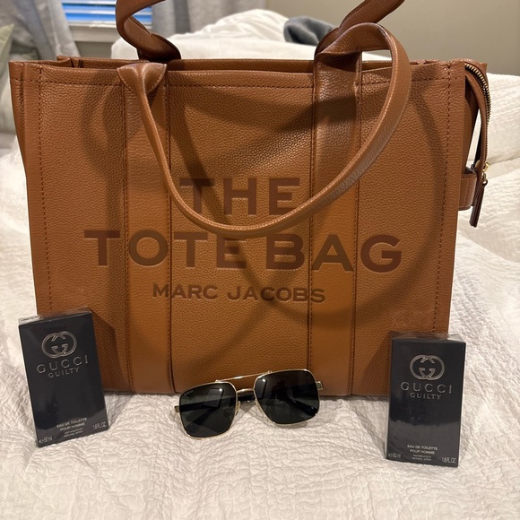 Marc Jacobs | Bags | Marc Jacobs Brown Leather Tote Bag | Poshmark
